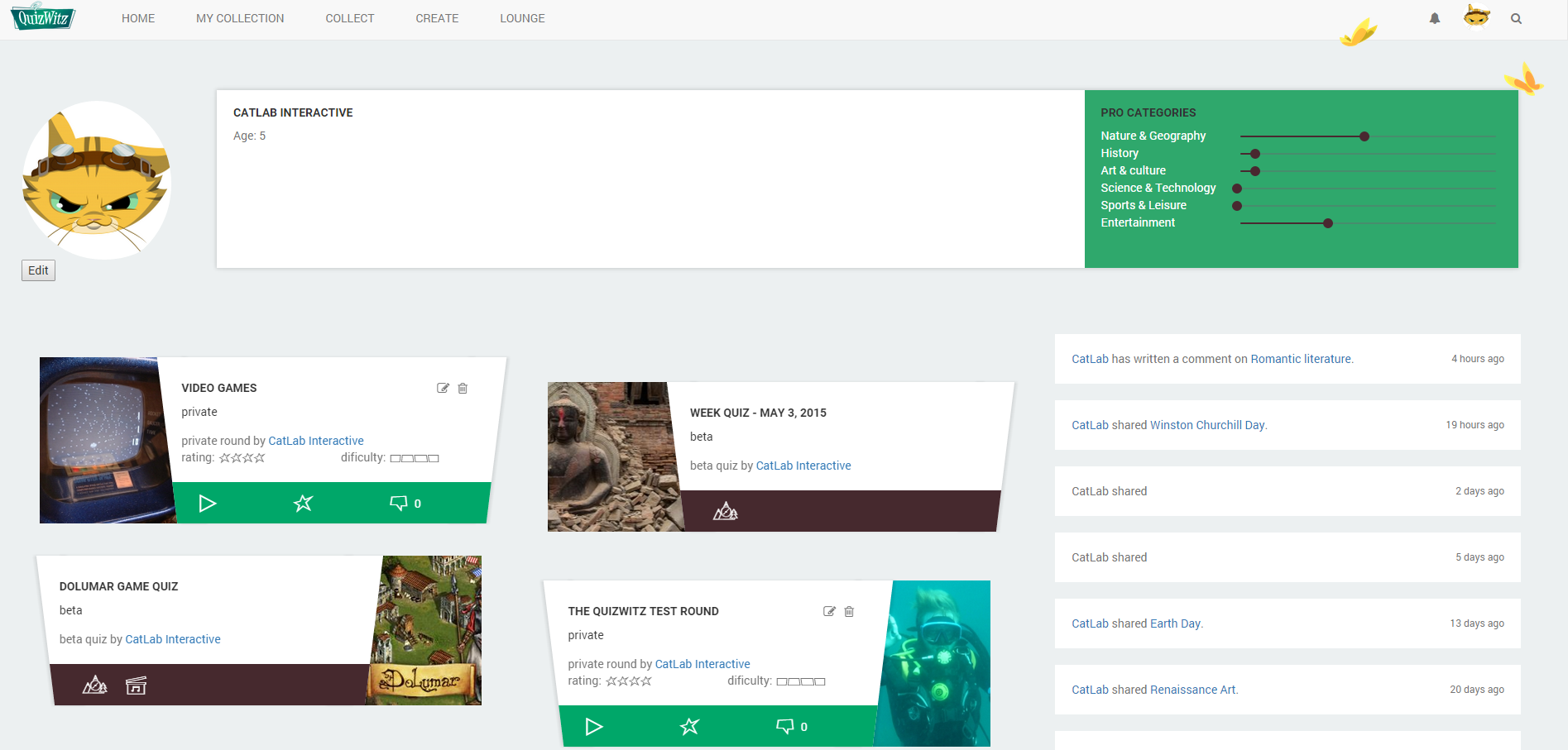 How QuizWitz defines the roles in its community – CatLab Interactive